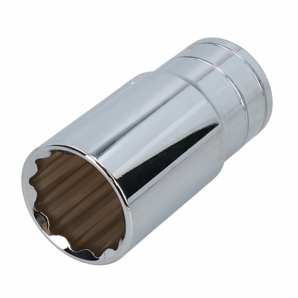 1/2" Drive Whitworth Double Deep British Sockets BSW 9pc 12 Sided Bi ...