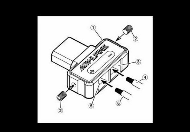Alpine PDX Amp Speaker Output Connector Plug 2.150 2.250 1.600 1.600M 1 ...