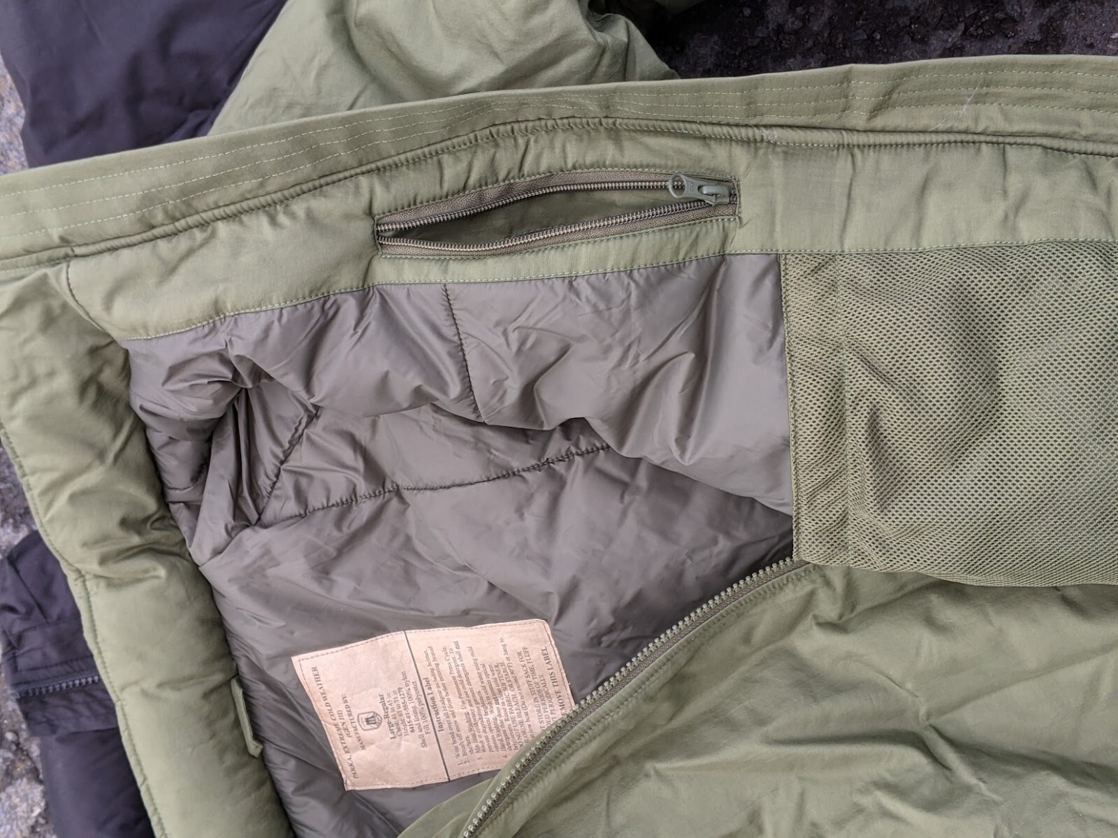 Gen 3 Level 7 PCU ECW PrimaLoft Cold Weather GREEN Parka Jacket RUN BIG ...