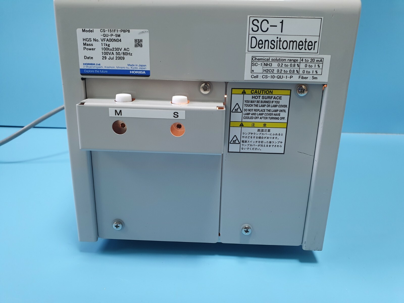 HORIBA STEC CS-100 Series CS-151F1-P8P8-QU-P-5M Chemical Solution ...