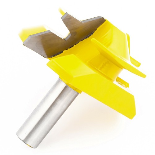 70mm 45 Degree 12mm Shank Mitre Lock Corner Joint Milling Router Cutter ...