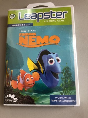 Leap Frog Leapster Learning Disney Pixar Finding Nemo Ages 4-6 Pre-K To ...