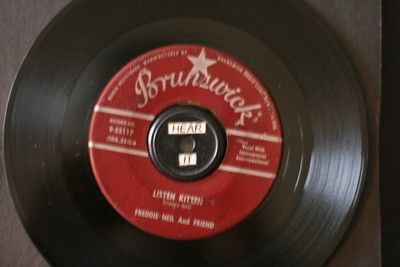 FREDDIE NEIL AND FRIEND "LISTEN KITTEN" 1958 ROCK ON BRUNSWICK (VG+ ...