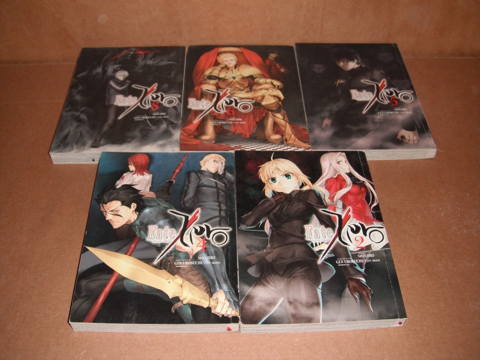 Fate/Zero Vol. 2,4,5,6,8 Manga Set English ! | eBay