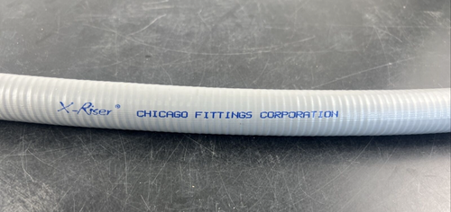 Chicago Fittings XR-10B-12-36-L-ZDC X-Riser Gas Line Hose 1/2" CTS x 3/ ...
