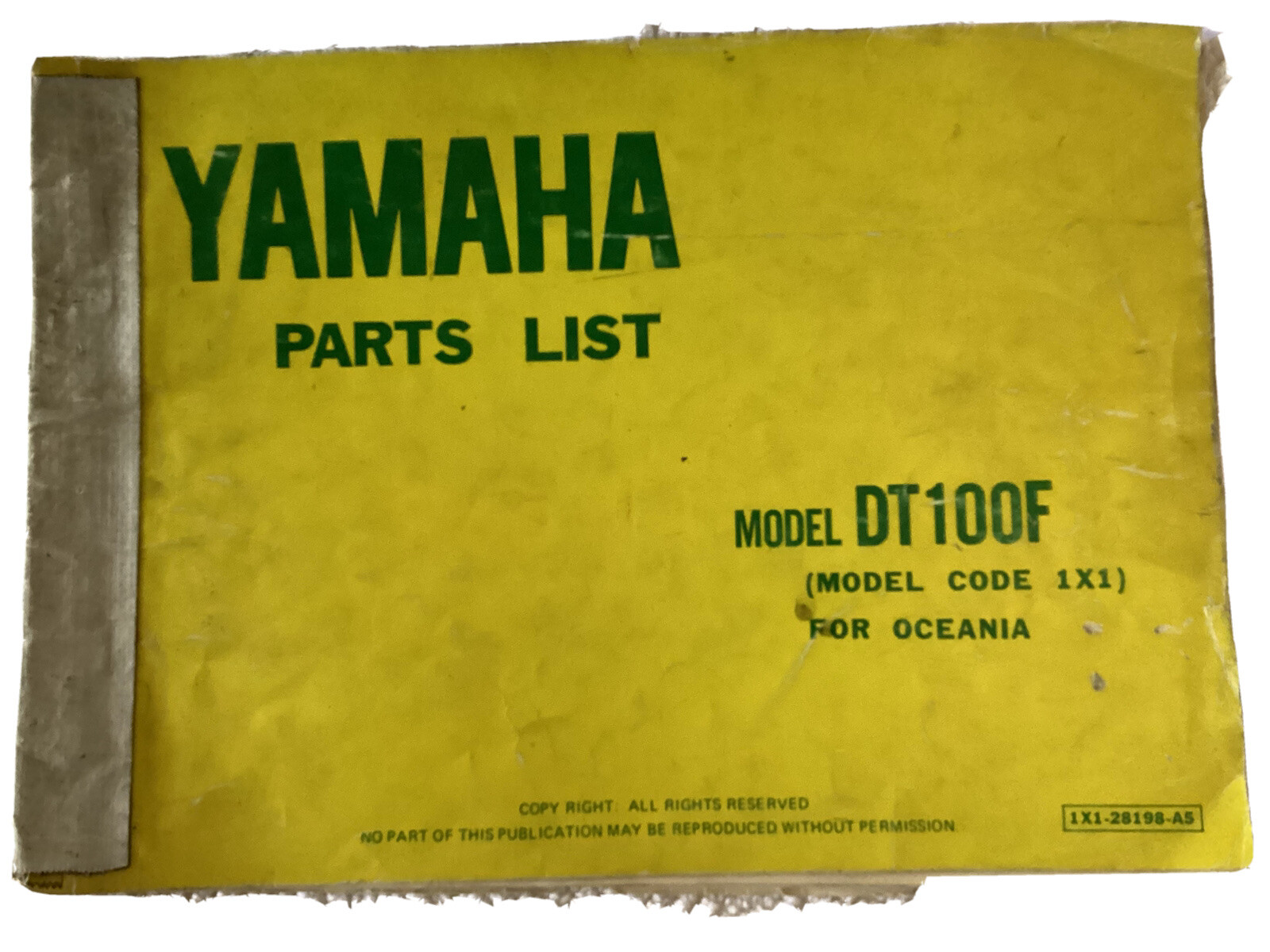 Yamaha genuine-parts book DT100F 1979 | eBay