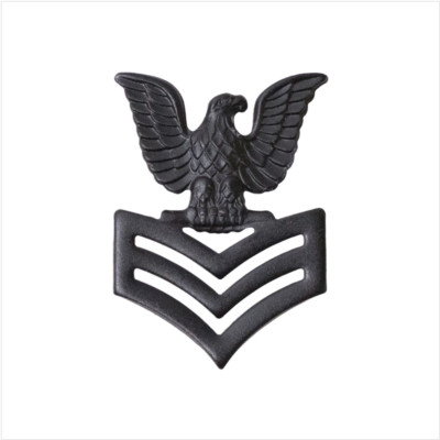 GENUINE U.S. MARINE CORPS COLLAR DEVICE: E6 PETTY OFFICER - BLACK METAL ...