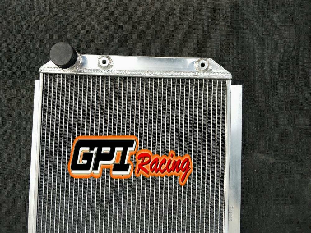 56MM Aluminum Radiator Fit CHEVY HOT/STREET ROD CAR 1937 350 V8 ENGINE ...