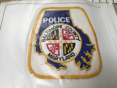 PATCH US POLICE. MARYLAND. BALTIMORE COUNTY POLICE | eBay