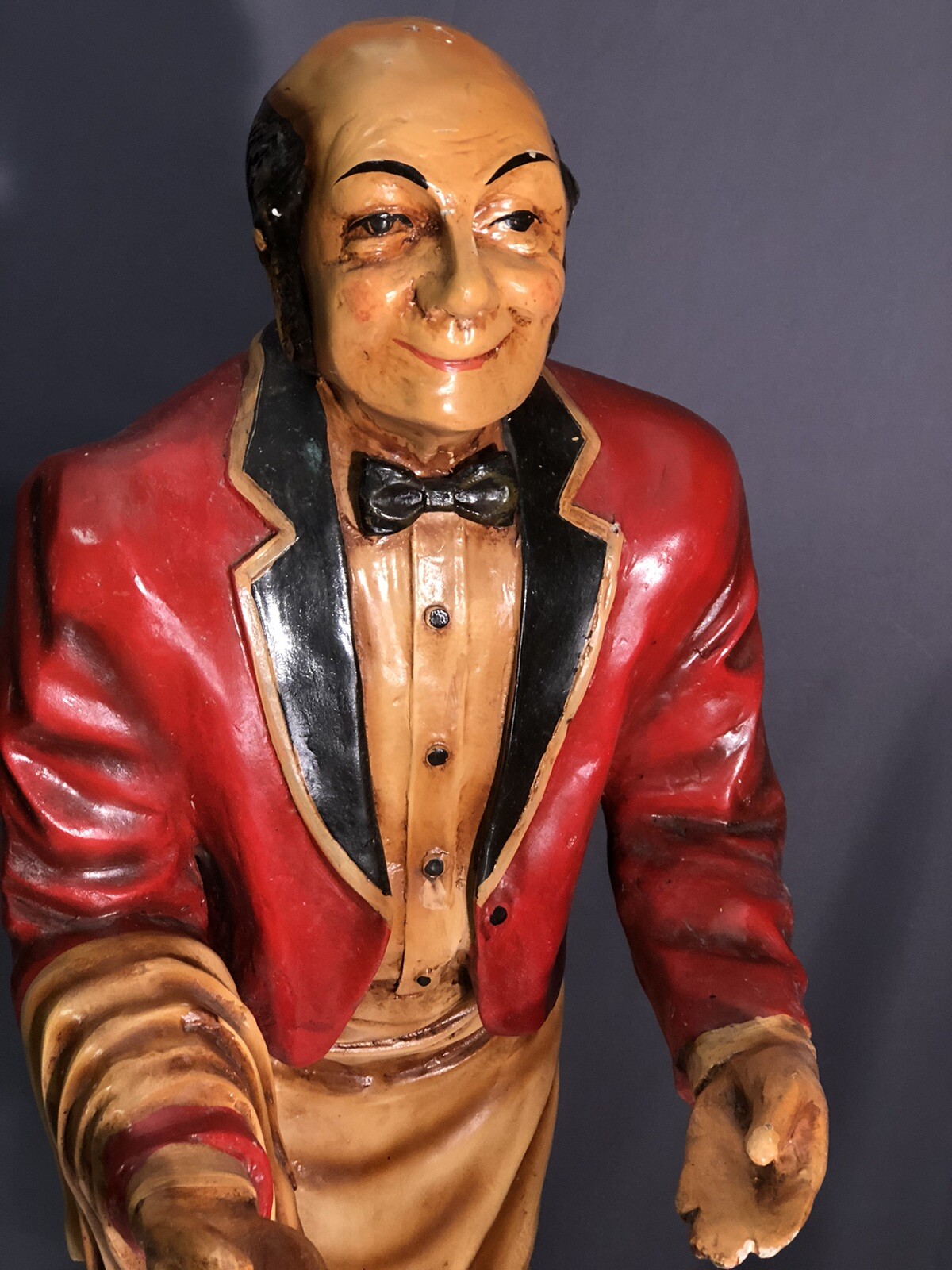 37" Connoisseur Butler Wine Waiter Bottle Holder Statue Decor Prop ...