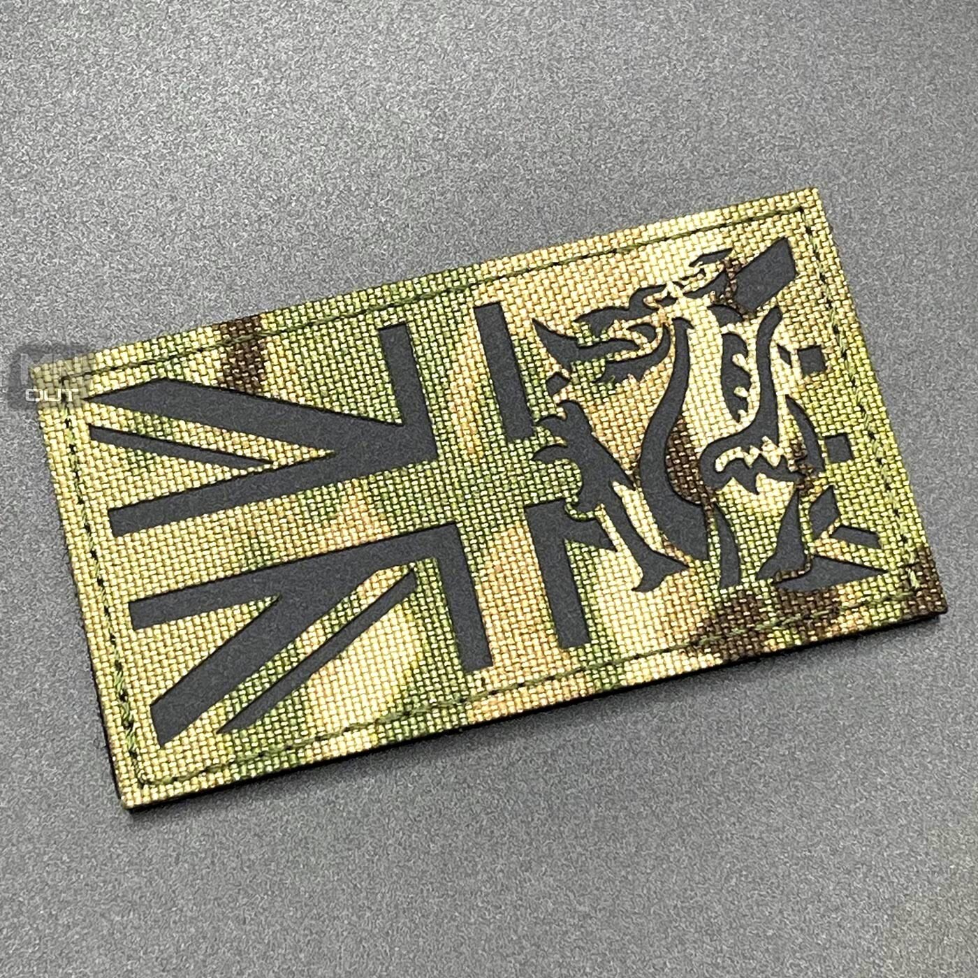 MTP Union Jack with Welsh Dragon Patch Hook & Loop Camo British Army Military | eBay