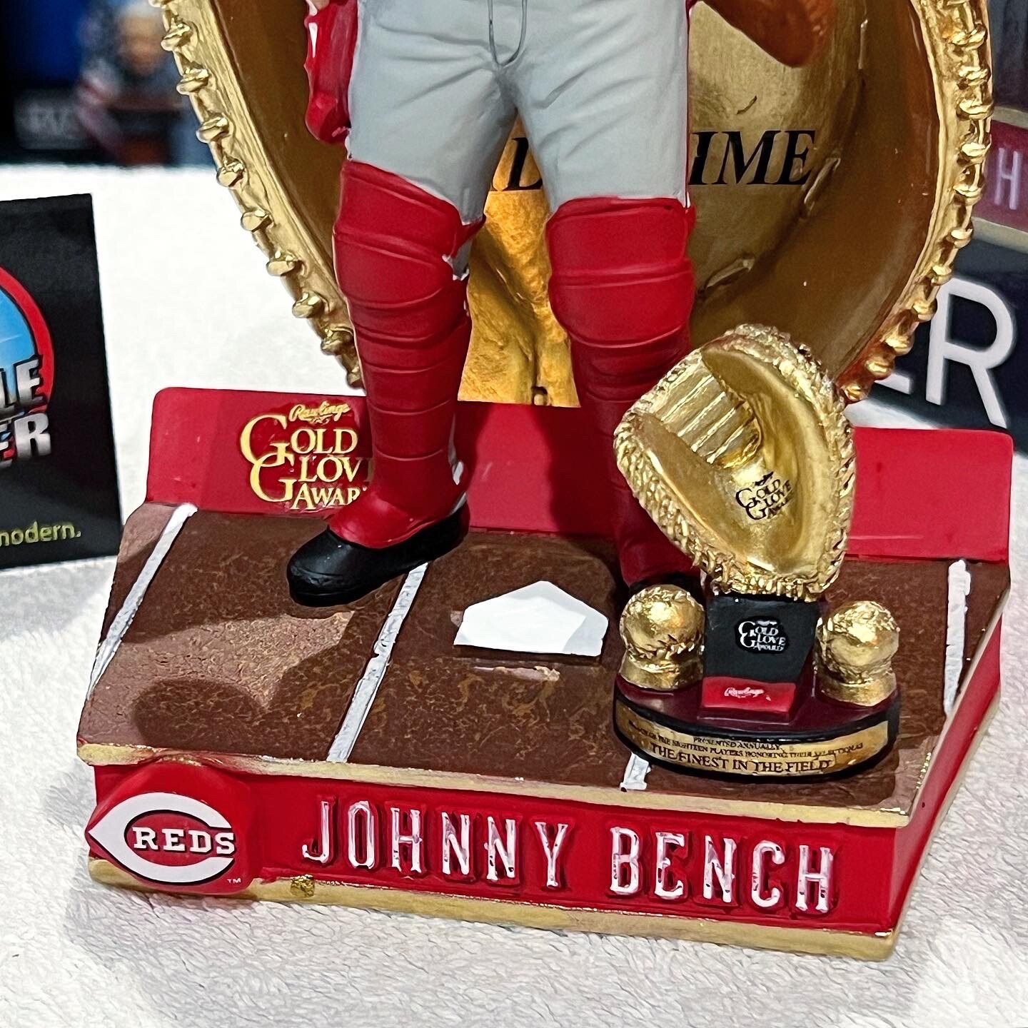 JOHNNY BENCH Cincinnati Reds “Rawlings Gold Glove” Award Winner MLB ...