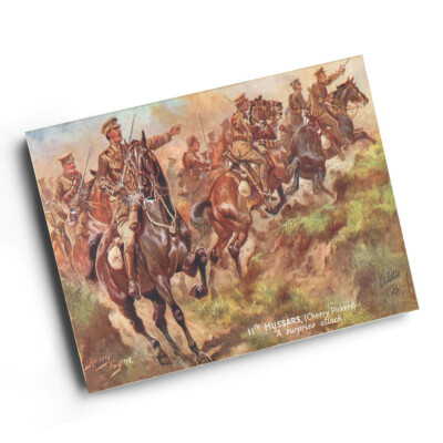 A6 PRINT - Vintage Military - 11th Hussars, Cherry Pickers, Surprise ...