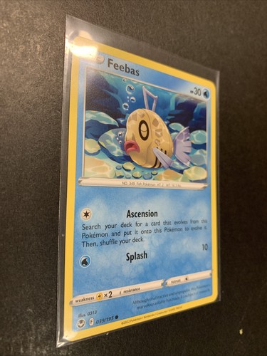 2022 Pokémon Nintendo TCG Feebas Silver Tempest 039/195 Common | eBay