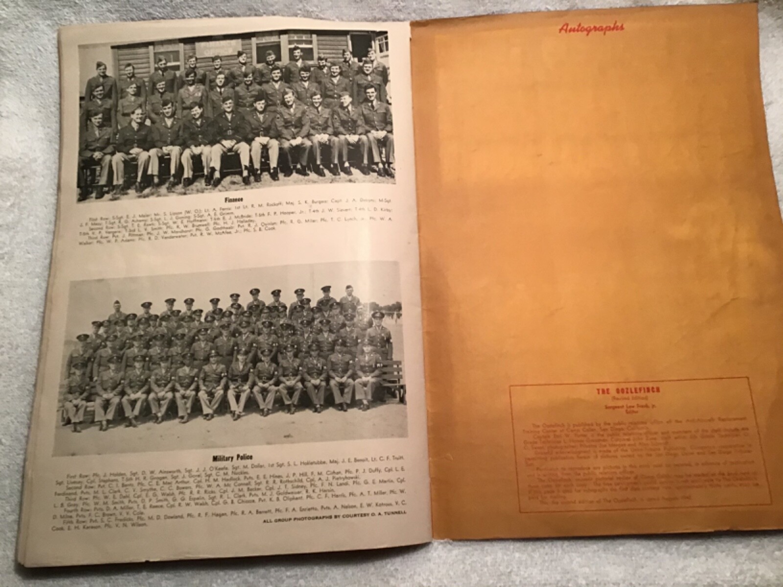 1942 Camp Callan Pictorial Review Oozlefinch US Army Anti-Aircraft ...