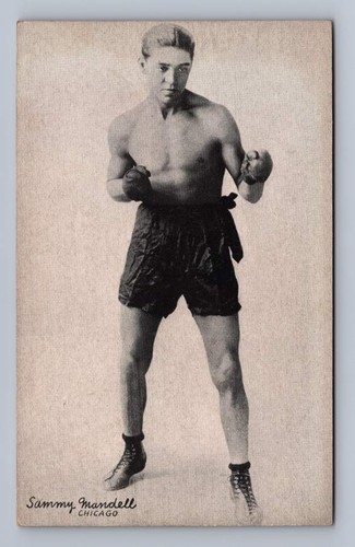 Sammy Mandell ~ Italian-American Boxer Antique Chicago Boxing Postcard ...