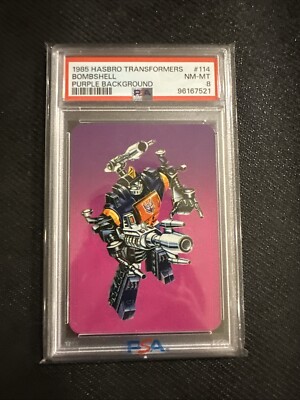 1985 Hasbro Transformers Bombshell Purple Background PSA 8 | eBay