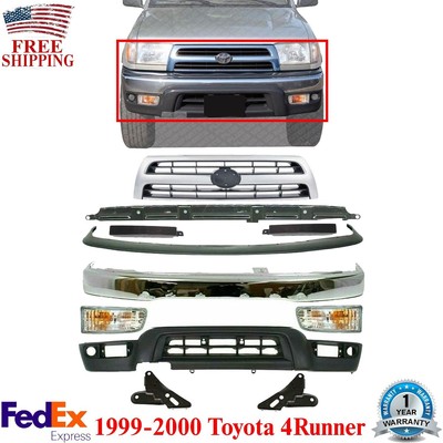 Front Bumper Kit + Grille + Signal Lights Assembly For 1999-2000 Toyota ...
