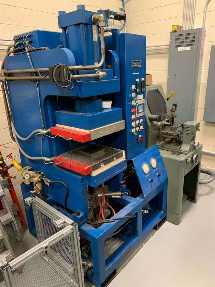 Wabash 75 ton heated platen Compression/Transfer Molding Press Silicone ...