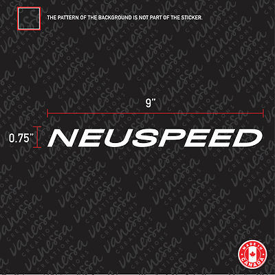 2X NEUSPEED VW AUDI 9 INCHES sticker vinyl decal | eBay