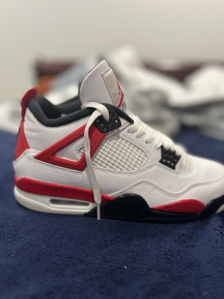 Jordan 4s Red Cement Size 9 With Box | eBay