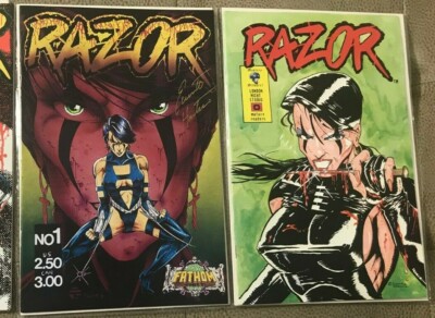 Razor 1 signed w/cert by Everette Hartsoe + Razor 0 (HTF) + Razor 0 ...