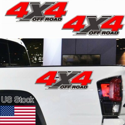 Universal 4X4 Decal Stickers Offroad Bed Side Vinyl Gaphics Pickup ...