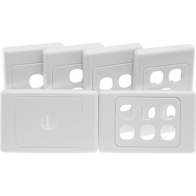 1 2 3 4 5 6 Port Gang Wall Plate Data Inserts Jack Mech Network Cover ...