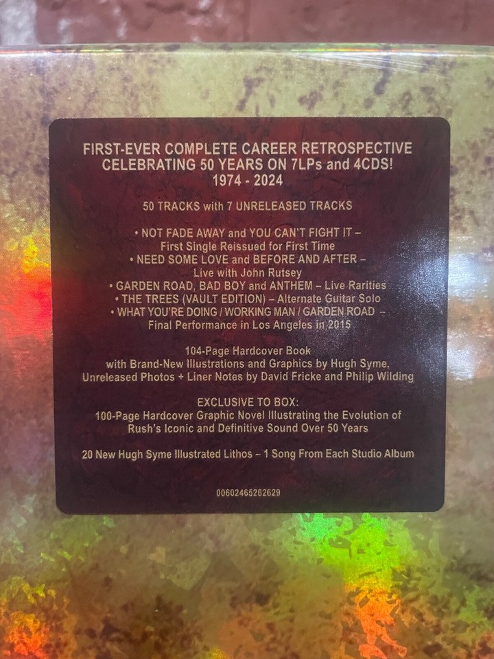 RUSH: 50 Super Deluxe Box Set 7LP + 4CD w/ Extras | eBay