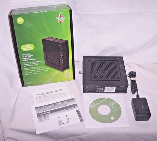 COMPLETE Motorola SB6120 SURFboard DOCSIS 3.0 eXtrem Broadband Cable ...