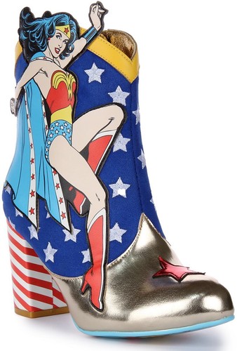 IRREGULAR CHOICE Plus Fort Ensemble Superman Femmes Talon Bleu Multi UK ...