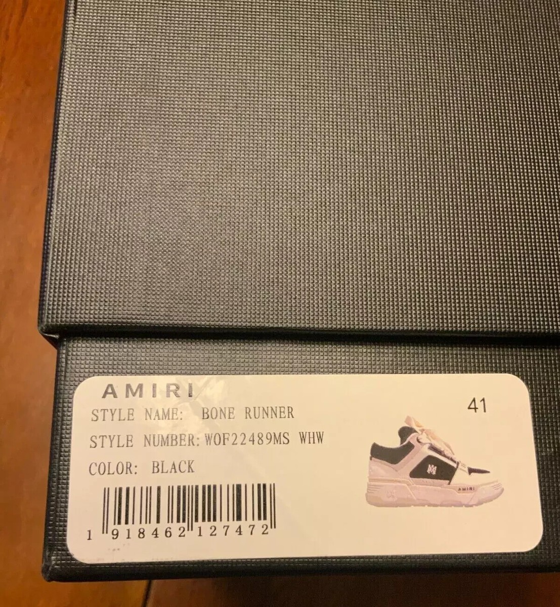 Amiri Men's Ma 1 Bone Runner, Style# W0F22489MS, Size 8 Amiri Men's Ma 1 Bone Runner, Style# W0F22489MS, Size 8