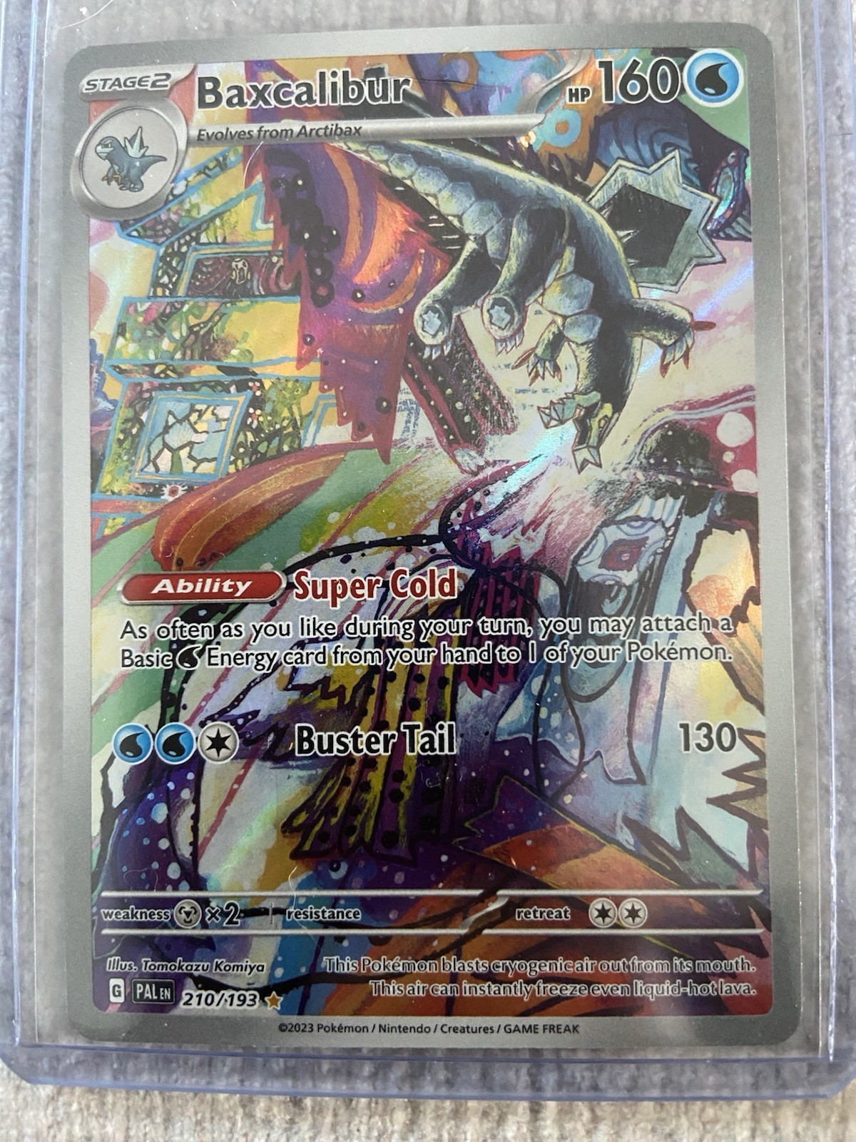 Baxcalibur 210/193 SV02 Paldea Evolved Illustration Rare Pokémon Holo ...