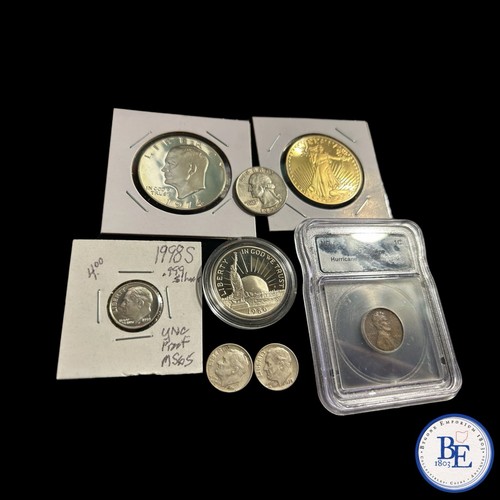 USA Coin Collection - Lot of 8 Hurricane Milton Penny Proof Ike .999 ...
