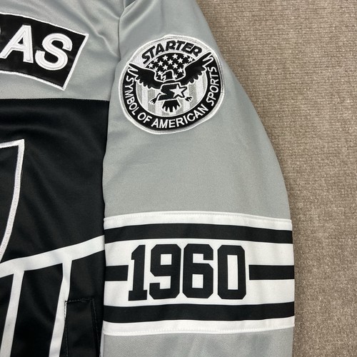 Starter Las Vegas Raiders Pullover Jacket Retro Mens Large NFL Football ...
