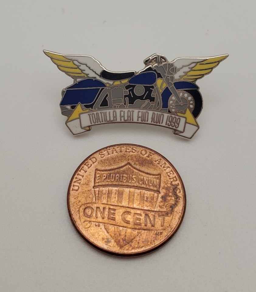 Tortilla Flat Fun Run 1999 Arizona Motorcycle Collectible Souvenir Pin ...