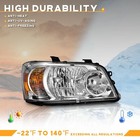 WEELMOTO Pair Headlights For 2004-2006 Toyota Highlander Driver ...