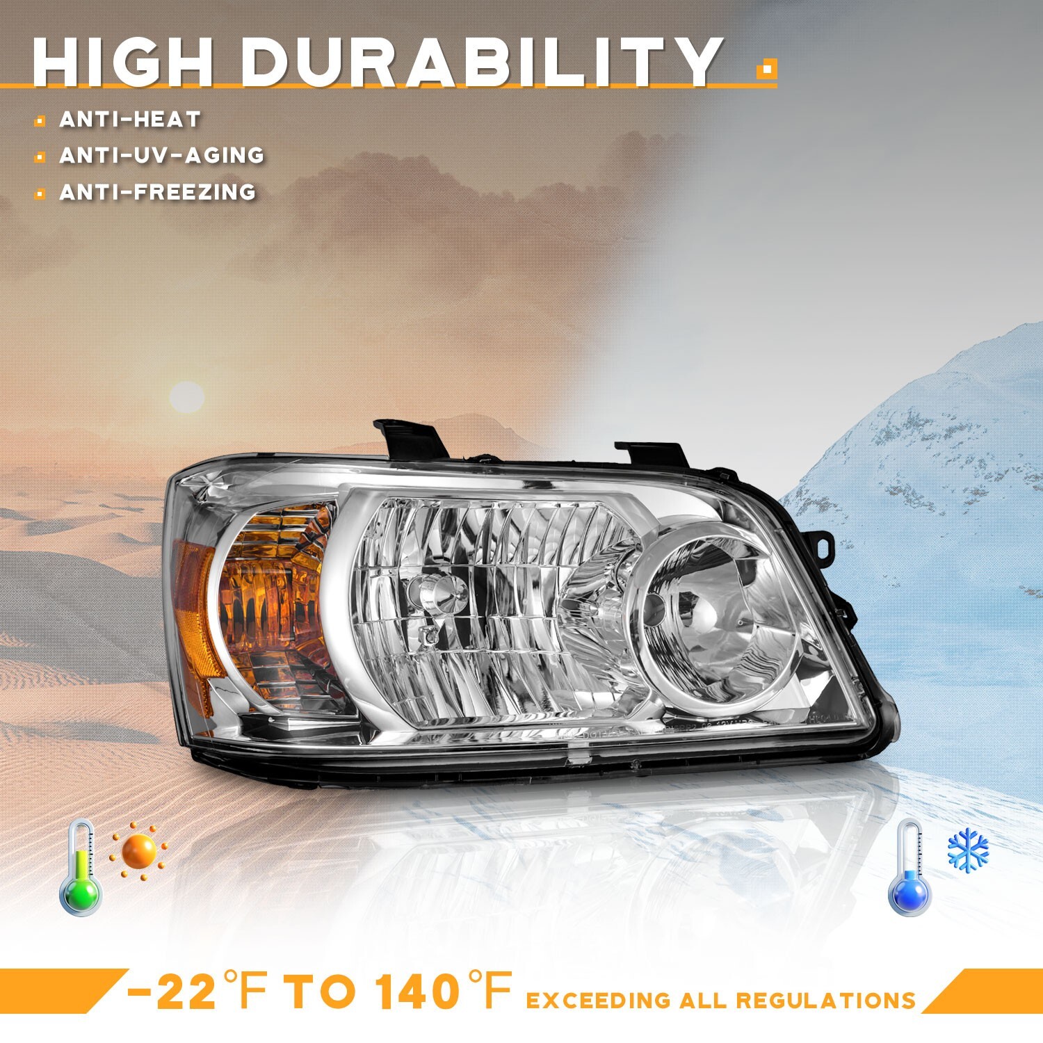 WEELMOTO Headlights For 2004-2006 Toyota Highlander Driver and ...
