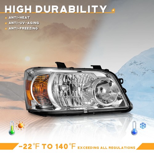 WEELMOTO Pair Headlights For 2004-2006 Toyota Highlander Driver ...