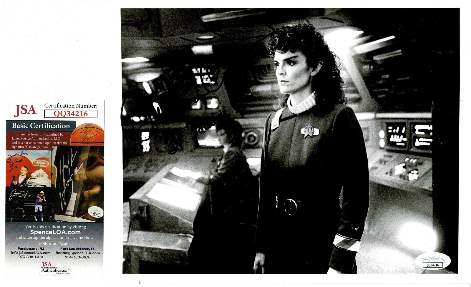 ROBIN CURTIS as SAAVIK SIGNED 8x10 PHOTO #4 "STAR TREK 3 & 4" JSA COA ...