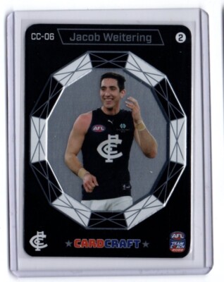 2022 Teamcoach Card Craft Set Cheering #2 Jacob Weitering Carlton ...