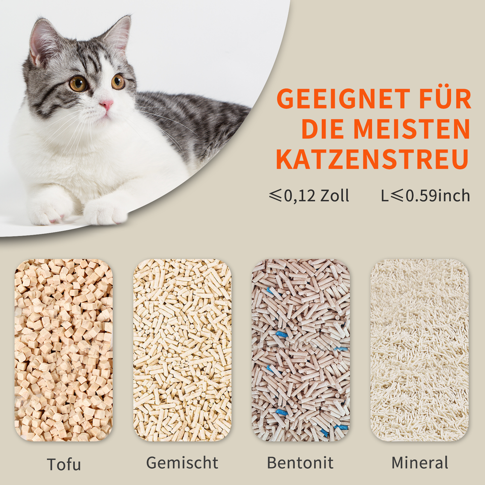 Large Automatic Smart Cat Litter Box Self-Cleaning Robot Odor Removal ...