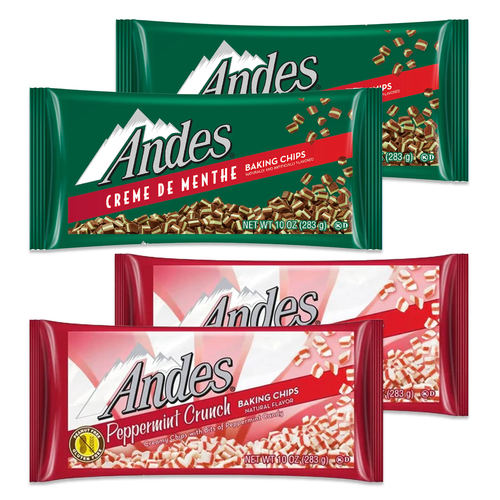 Andes Chocolate Mints Christmas Baking Chips Variety 4 Pack- Andes ...