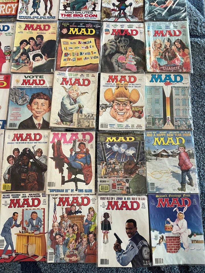 Mad Magazine Collection / 170 magazines 1950s-1980s vintage collector ...