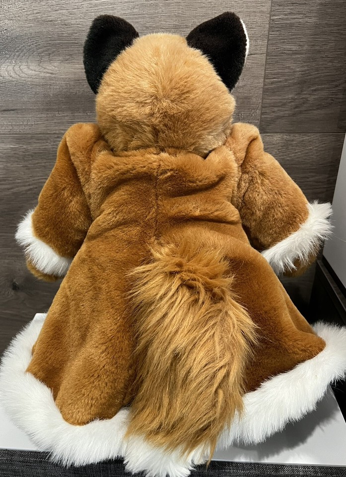 Vintage 1986 North American Bear Company Elegant Fox Stuffed Plush ...
