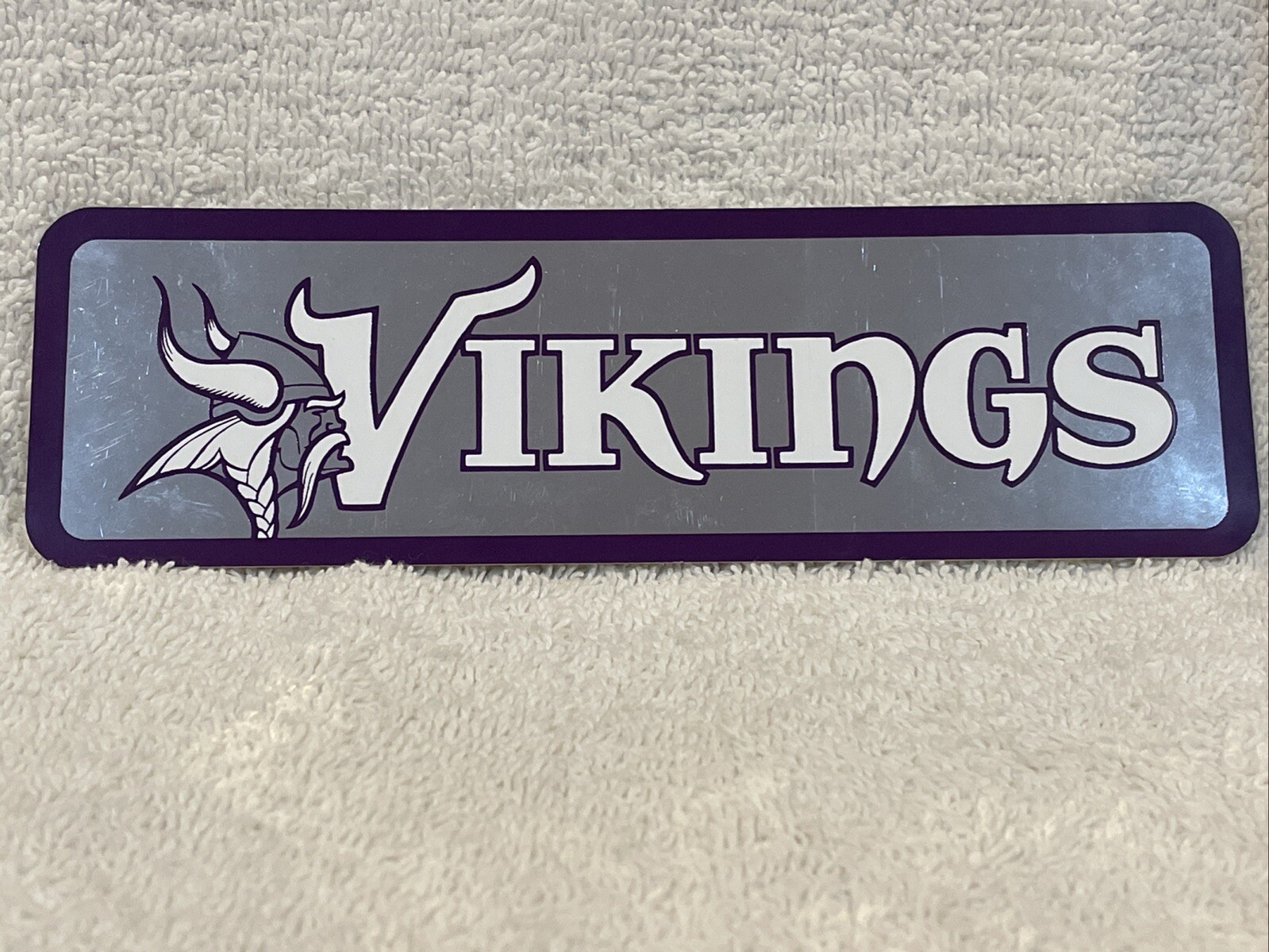 RARE 1970's Minnesota Vikings TCF Banks 2 1/4 x 7 1/4 Bumper Sticker ...