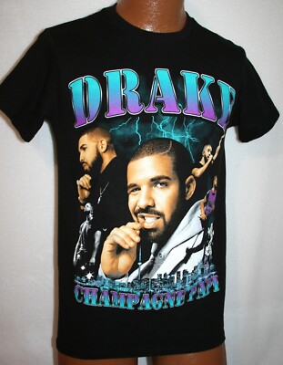 DRAKE Champagne Papi Retro Style Graphic T-SHIRT S Hip Hop Rap R&B | eBay