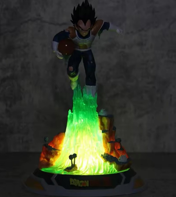 Dragon Ball Z Vegeta Delivering Dragonball Scene Statue Figure w/LED ...