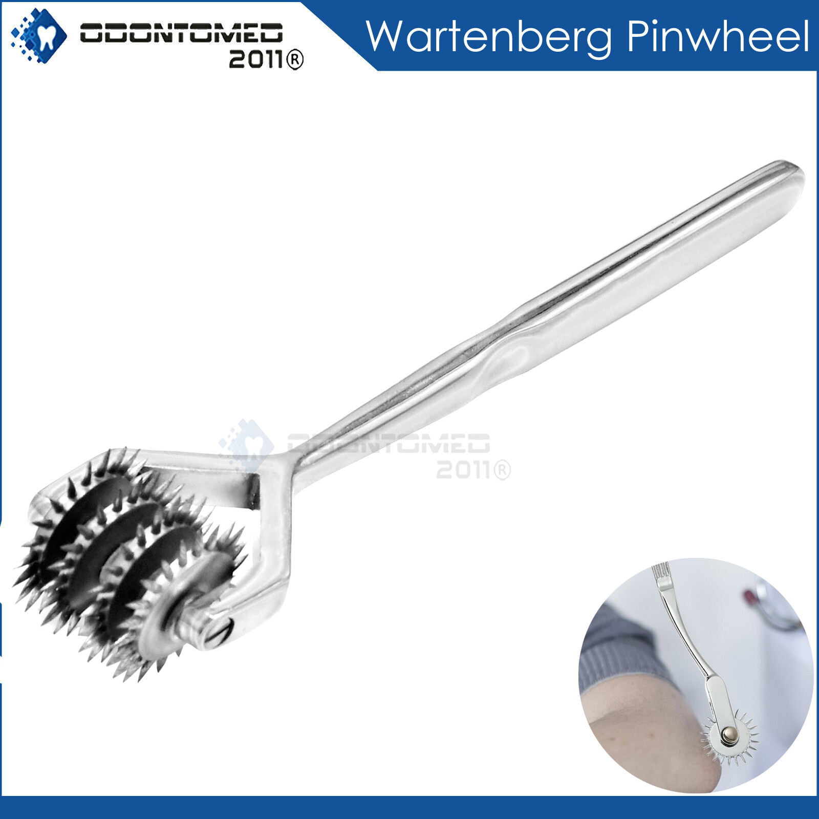 Wartenberg Sensory Diagnostic neurological pinwheel 4 head steel pin ...