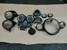 2007 and up BMW Mini Cooper R55 R56 R57 Chrome Interior Dial Trim Kit ...